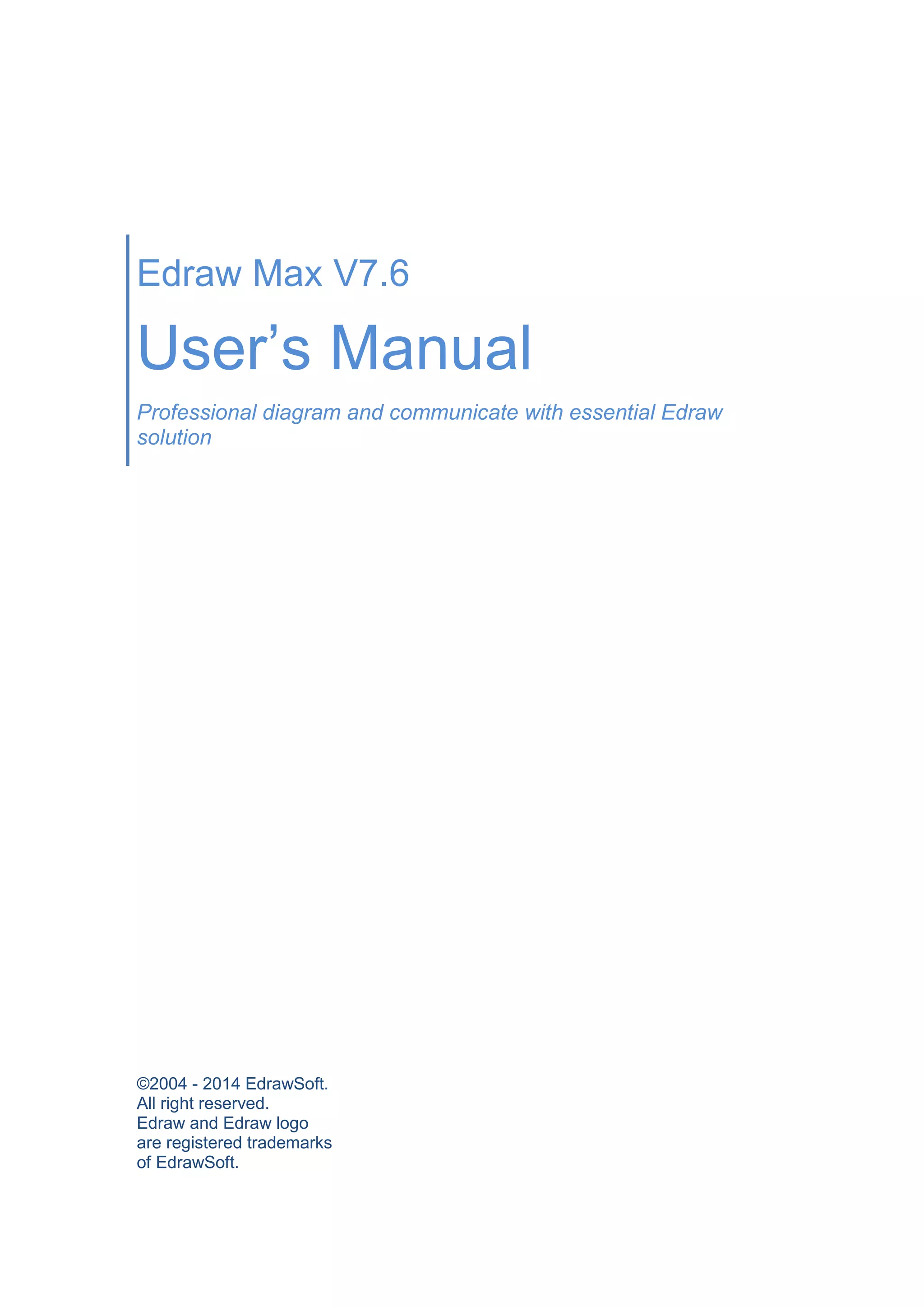 Professional diagramming with Edraw Max | PDF