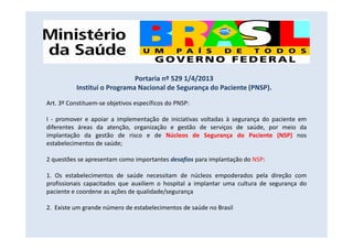 12 implantação e disseminação do programa nacional de segurança do ...