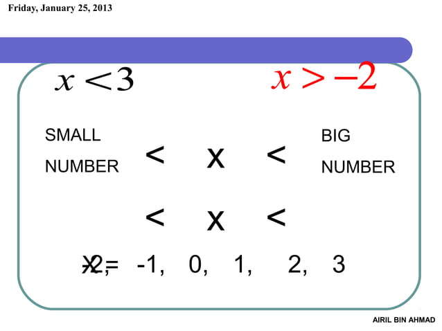 NOTE MATH FORM 3 - 12 inequality equations | PPS