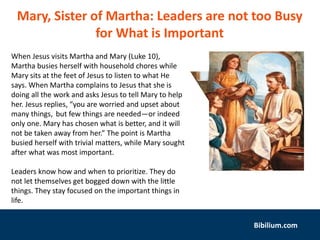 12 Influential Women Leaders in the Bible | PPTX