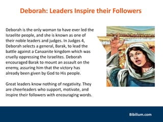 12 Influential Women Leaders in the Bible | PPTX