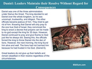 12 Inspirational Leaders in the Bible | PPTX