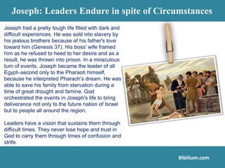 12 Inspirational Leaders in the Bible | PPTX