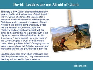 12 Inspirational Leaders in the Bible | PPTX