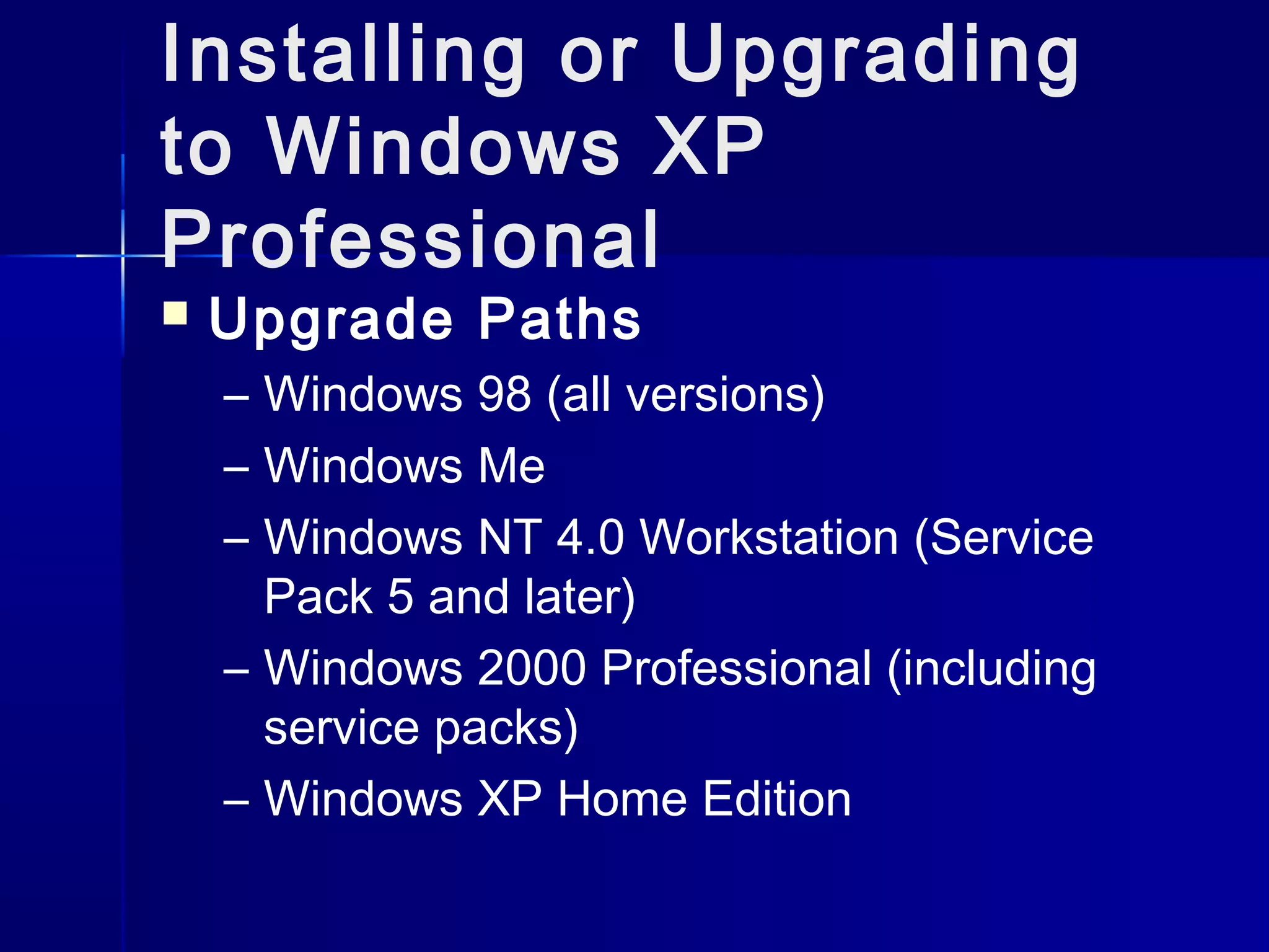 12 installing and upgrading windows | PPT