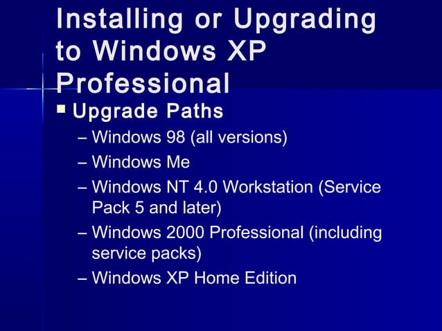 12 Installing And Upgrading Windows Ppt Computing Technology And Computing