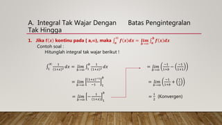 Integral Tak Wajar | PPTX