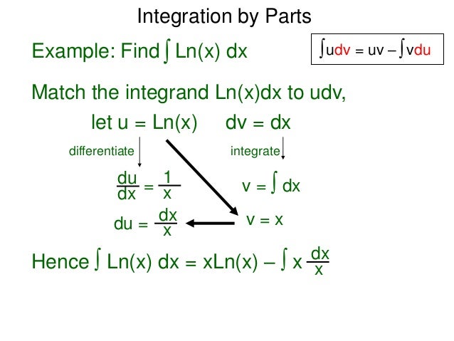 13 integration by parts x