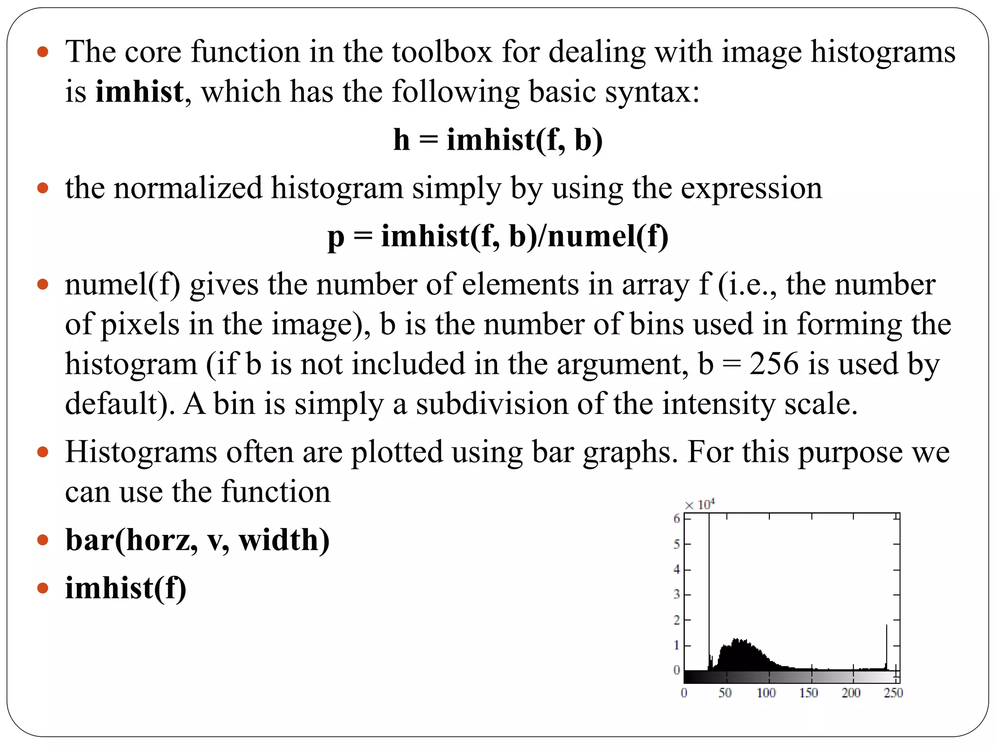 Intensity Transformation And Spatial Filtering Pptx Photo Editing