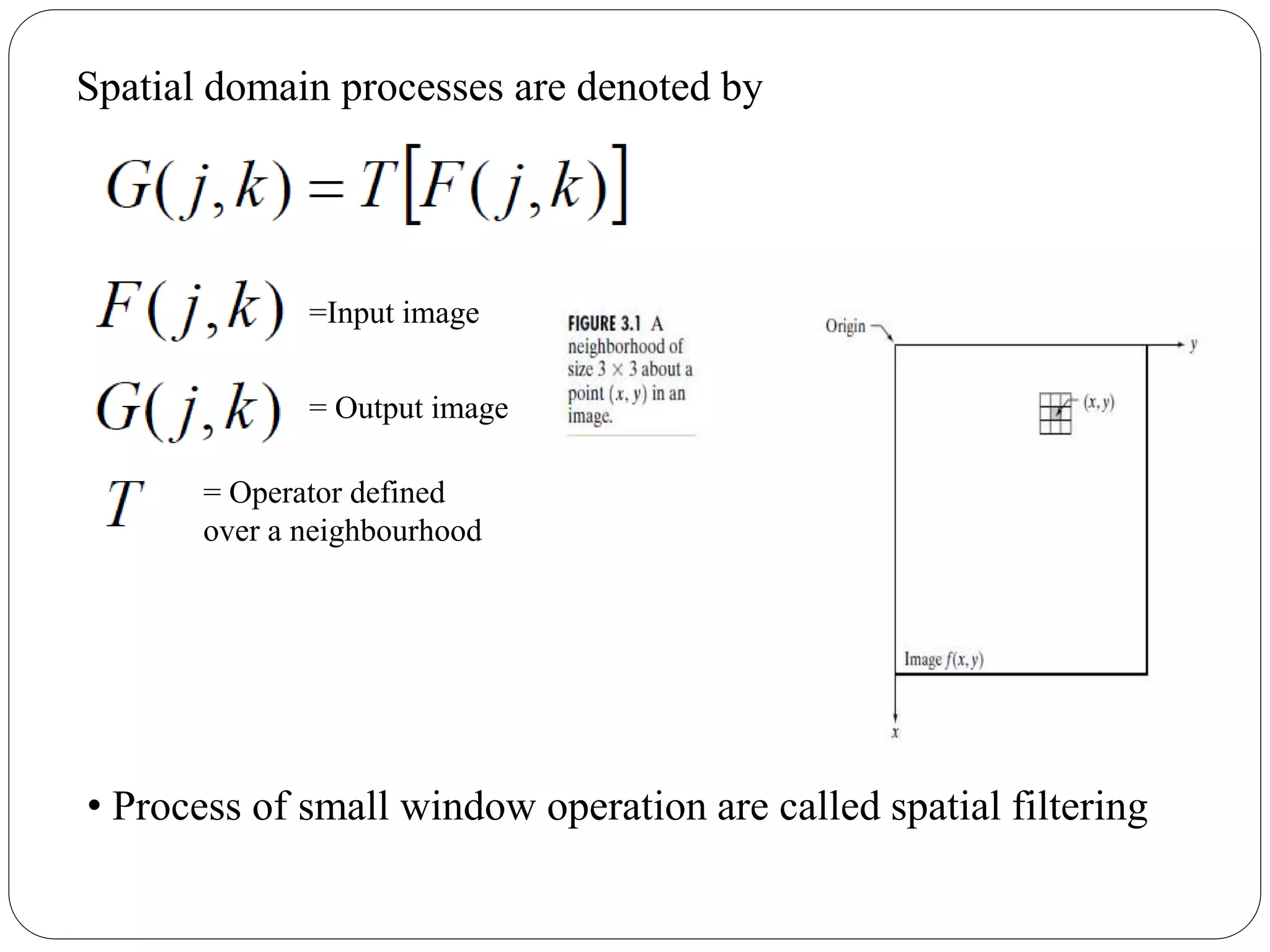 Intensity Transformation and Spatial filtering | PPTX