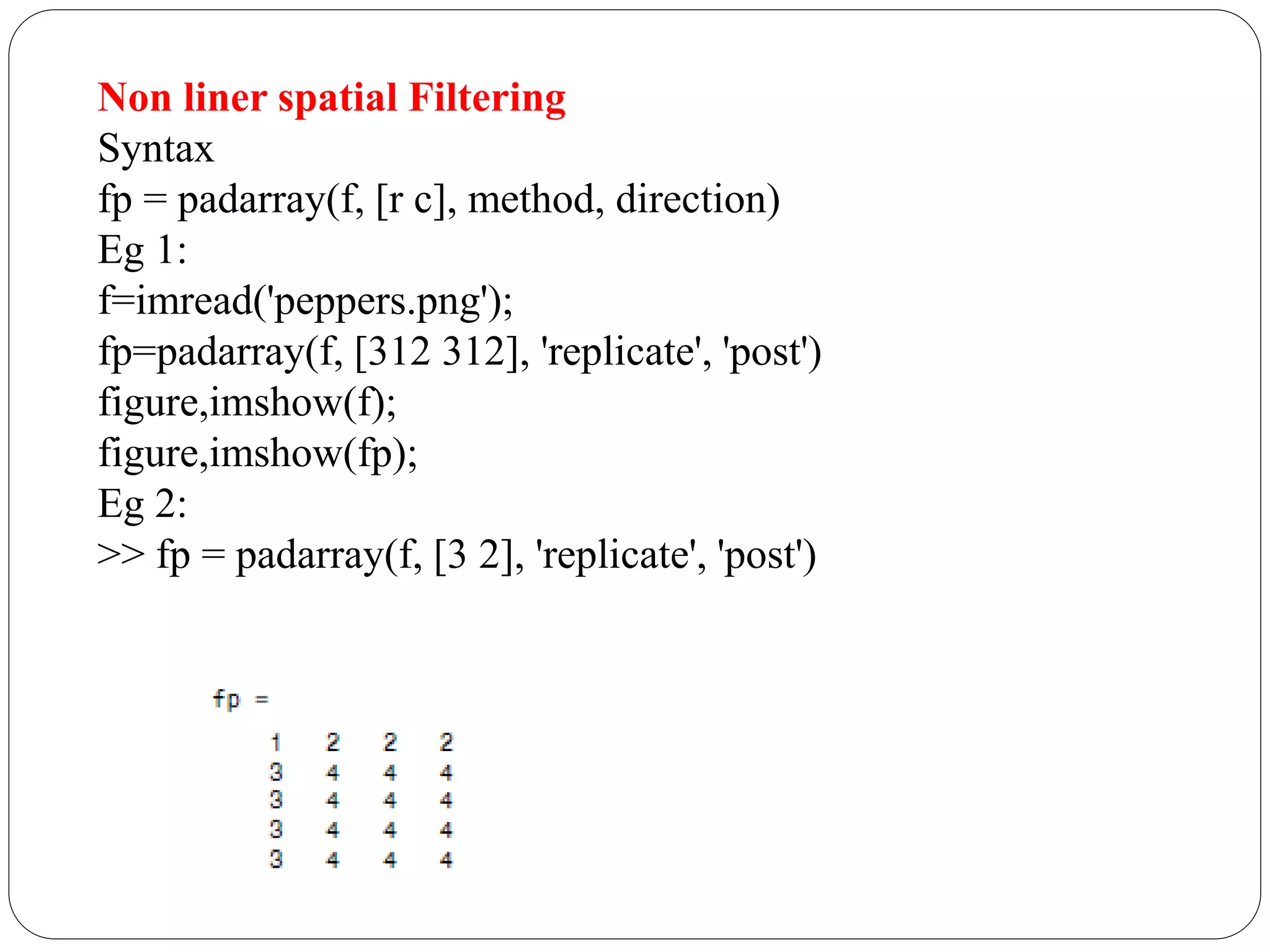 Intensity Transformation And Spatial Filtering Pptx Photo Editing Software Computer