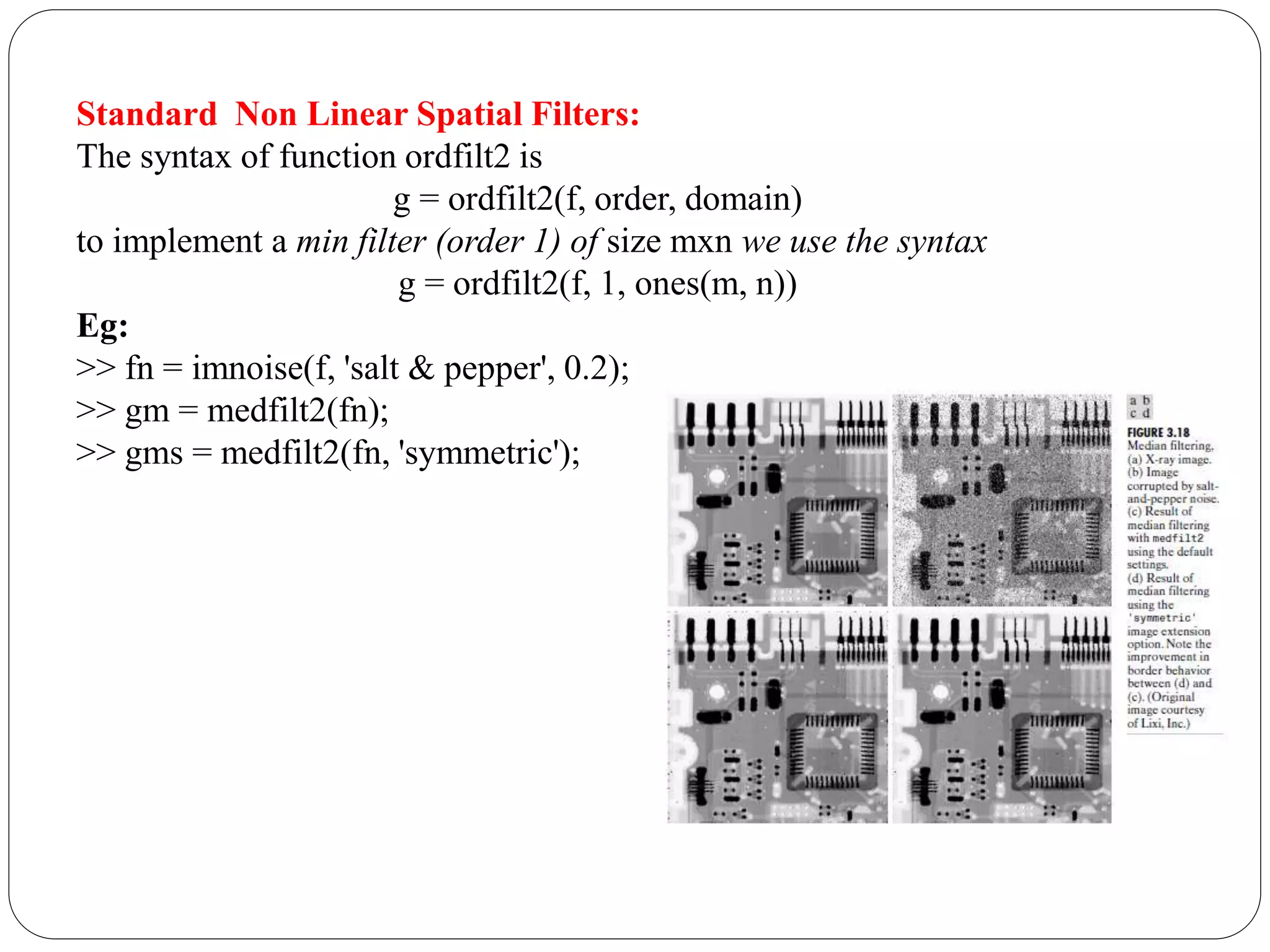 Intensity Transformation And Spatial Filtering Pptx Photo Editing