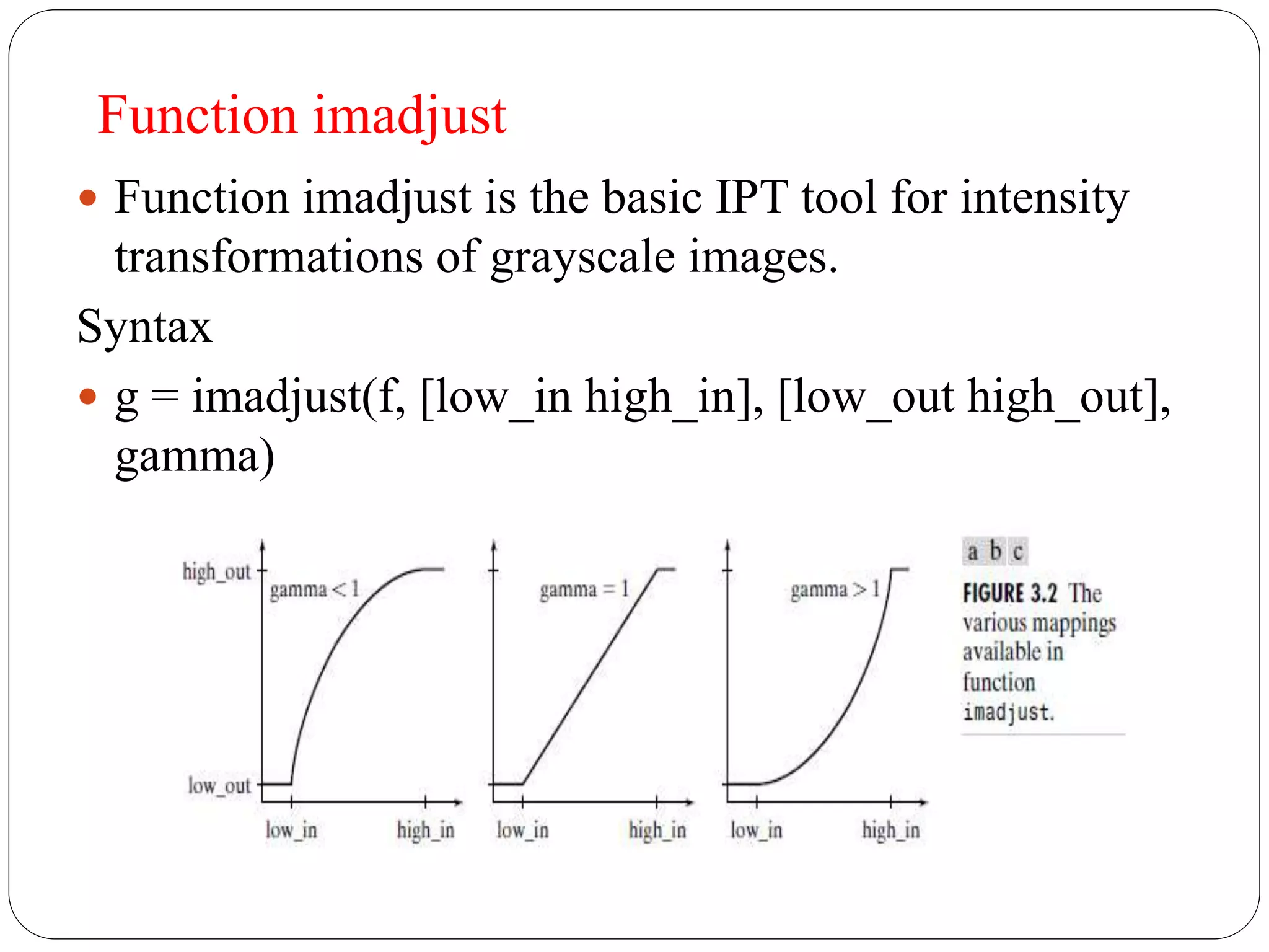 Intensity Transformation And Spatial Filtering Pptx Photo Editing Software Computer