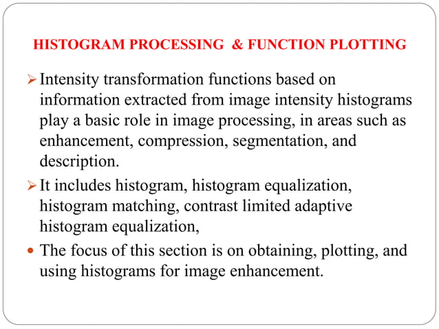 Intensity Transformation And Spatial Filtering Pptx Photo Editing Software Computer