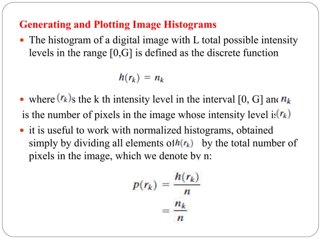 Intensity Transformation And Spatial Filtering Pptx Photo Editing Software Computer