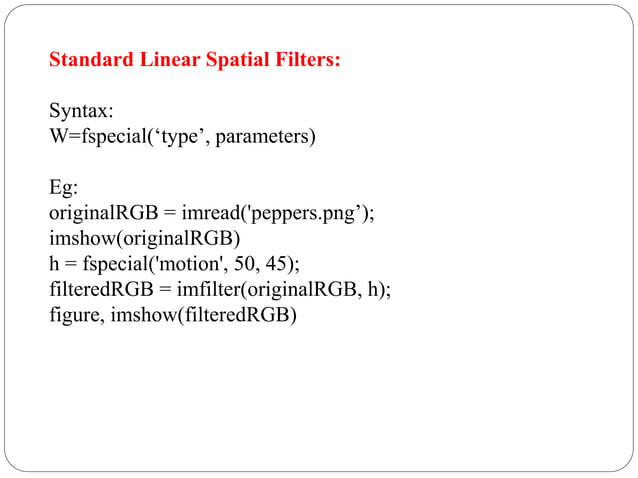 Intensity Transformation and Spatial filtering | PPTX | Photo Editing Software | Computer ...