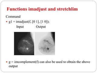Intensity Transformation and Spatial filtering | PPTX