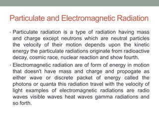 Interaction of Radiation with matter | PPTX