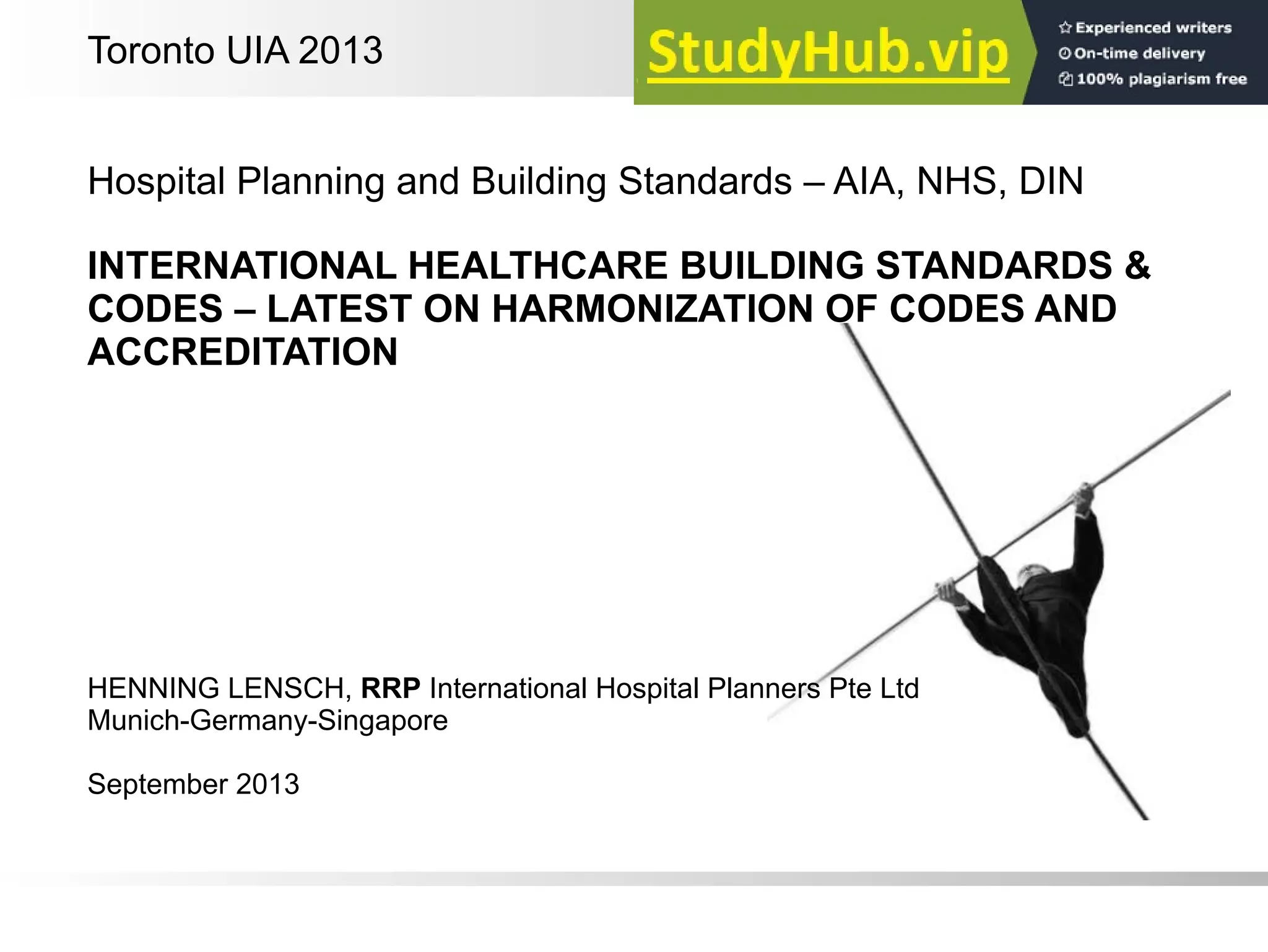 12International Healthcare Building Standards Codes - Henning Lensch | PPT