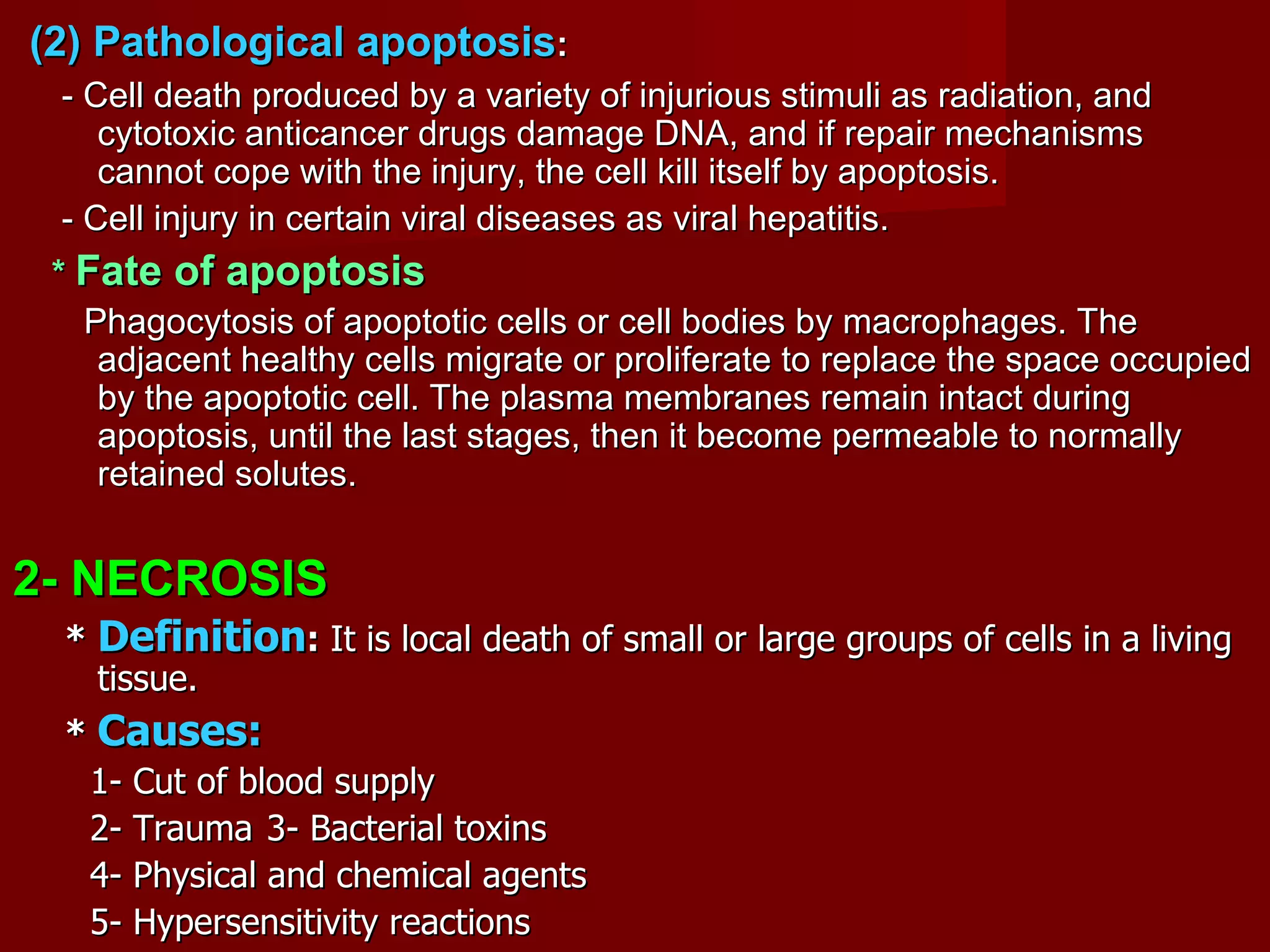 (1,2) introduction of pathophysiology+ cell injury copy | PPT
