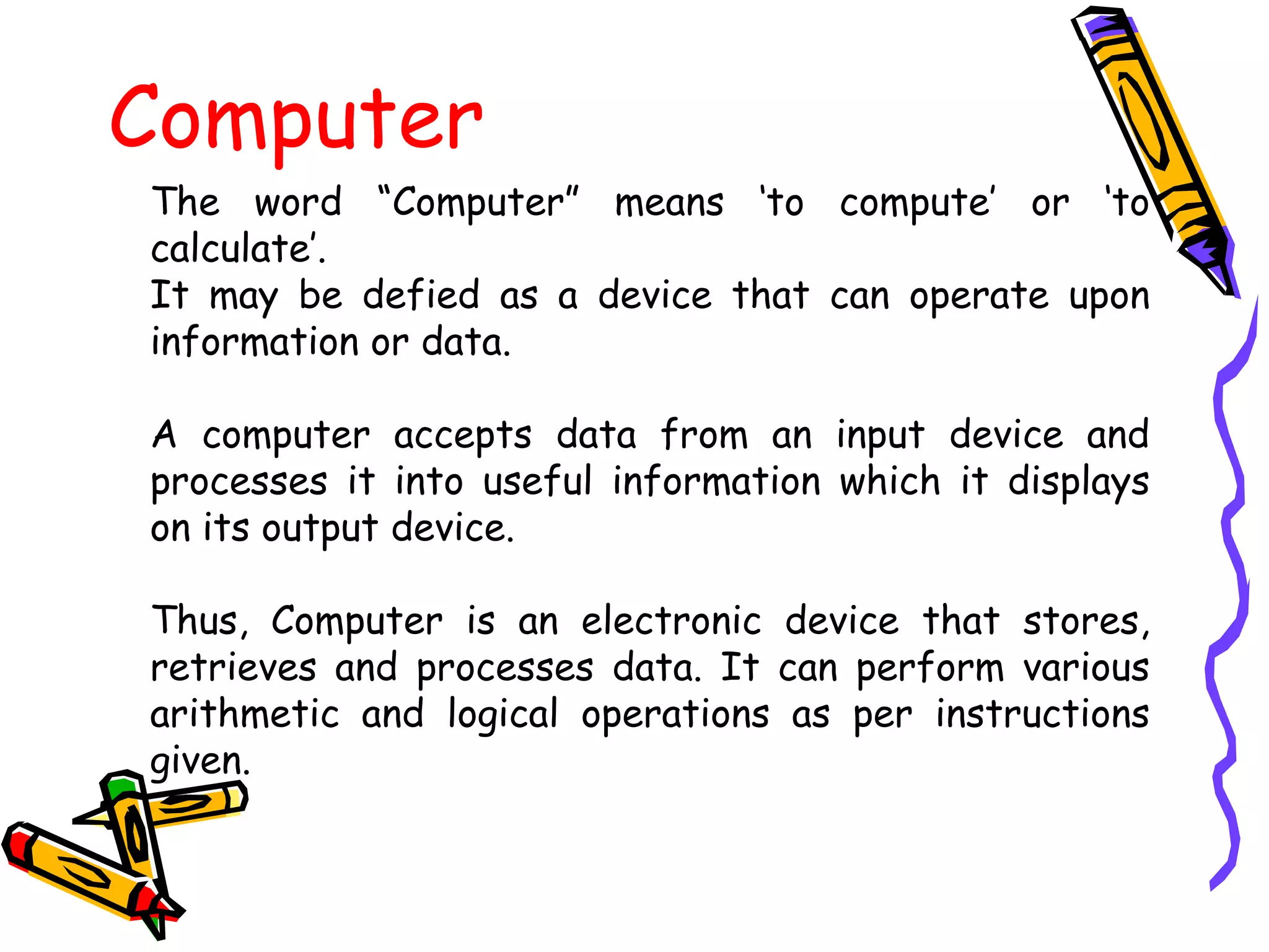 Introduction to Computer & ICT | PPT