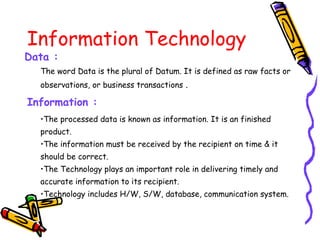 Introduction to Computer & ICT | PPT