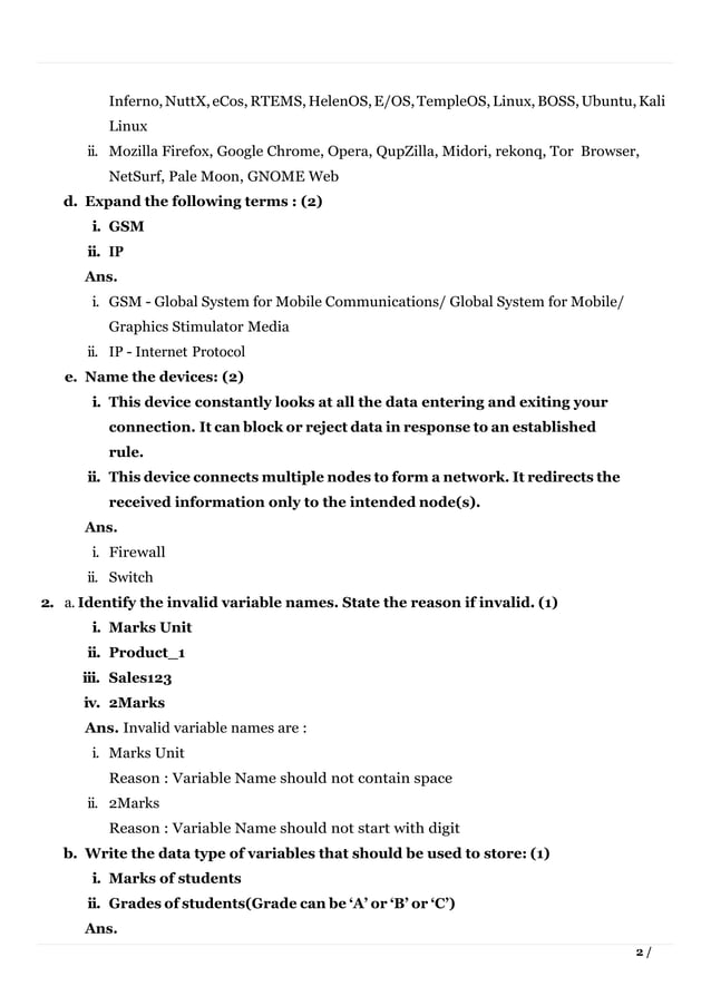 CBSE 12 ip 2018 sample paper | PDF