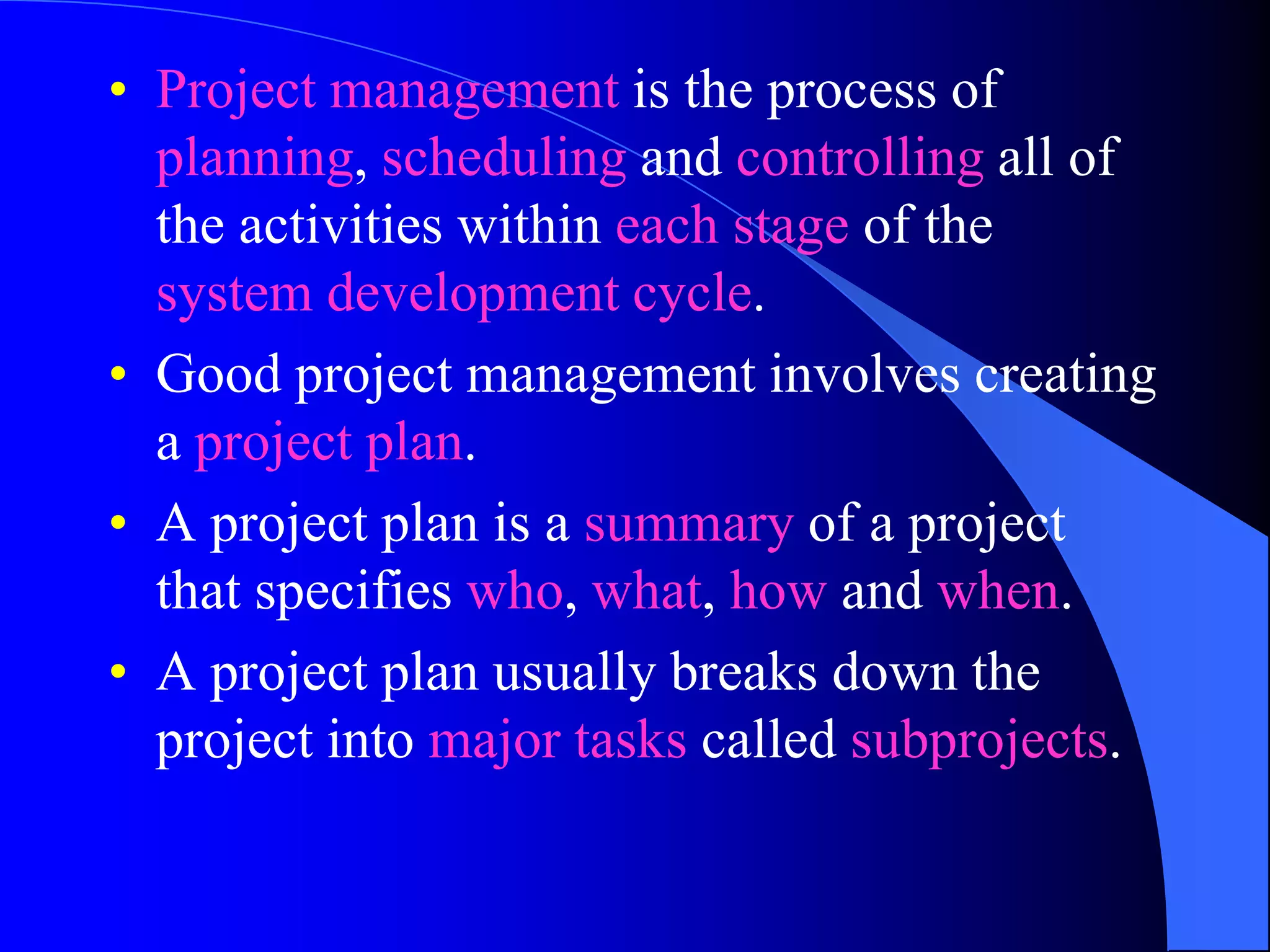 HSC IPT 1.1) Project mangement | PPTX | Technology & Computing