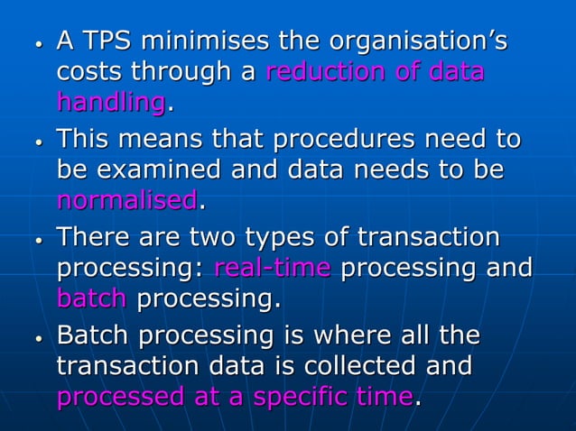 12 ipt 0501 transaction processing systems 01 | PPTX | Databases | Computer Software and ...