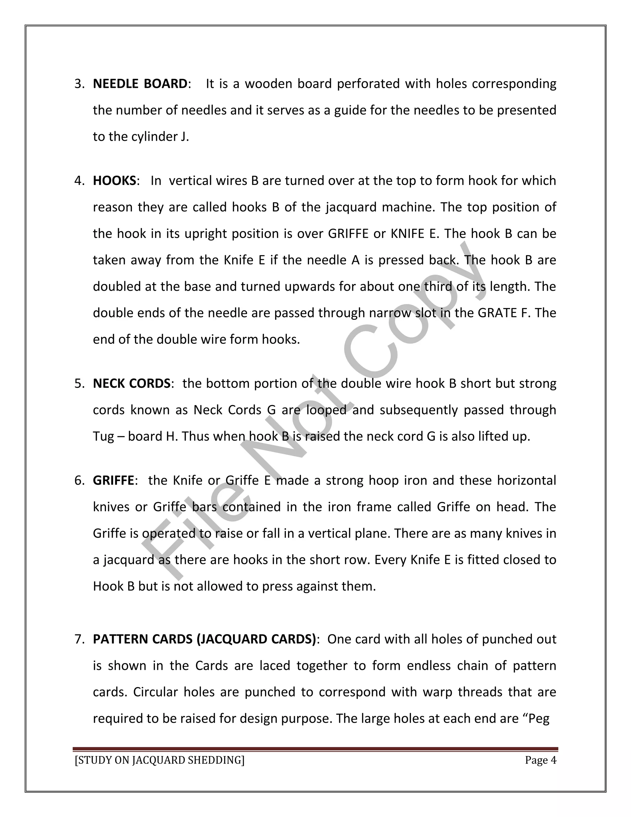 jaquard erection and jacquard commissioning rupesh | PDF