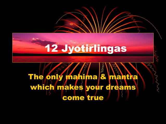 12 jyotirlingas | PPT