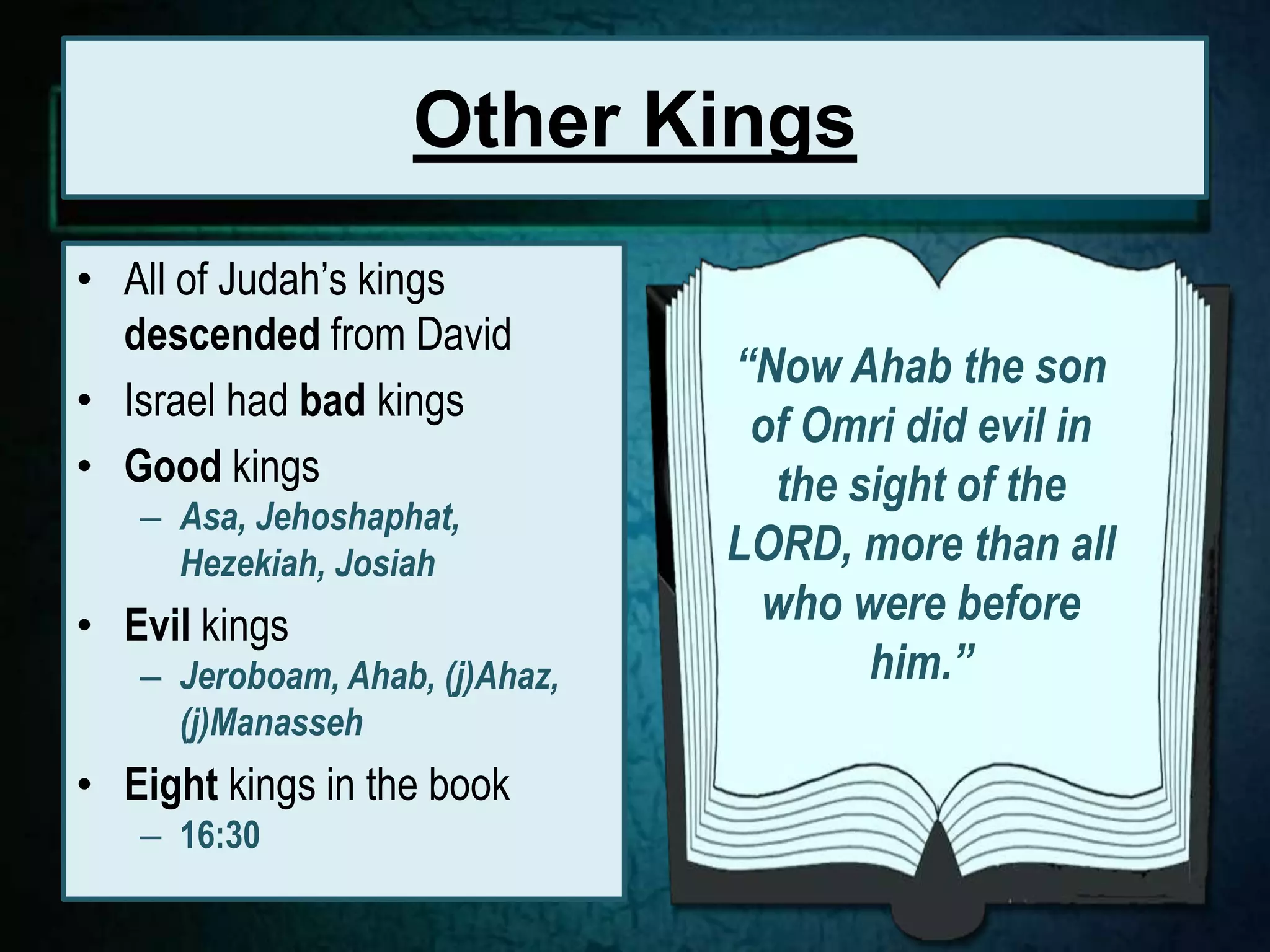 Old Testament Survey: 1&2 Kings | PPTX