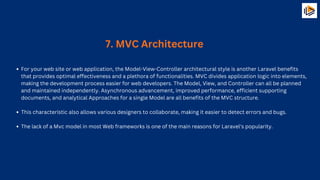 Top 12 Advantages Of Using Laravel Framework In 2023 | PPT