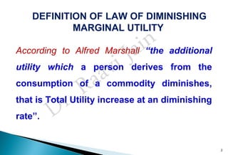 12law of diminishing marginal utility | PPT