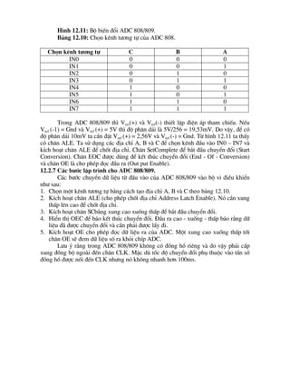 12 LCD ADC - Cảm biến | PDF