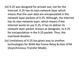 Topic : X.25, Frame relay and ATM | PPT