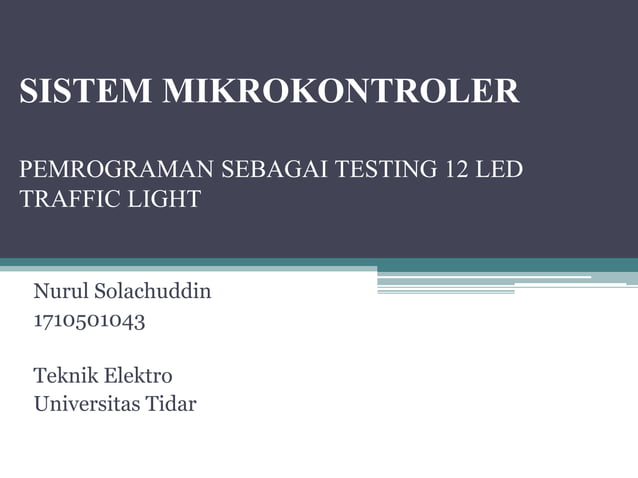 12 led bascom avr atmega16 | PPT