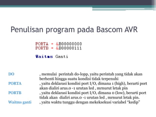 12 led bascom avr atmega16 | PPTX