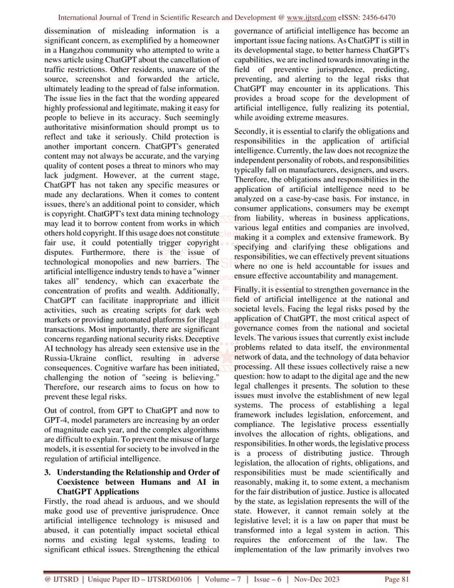 Legal Risks and Preventive Measures in ChatGPT Applications in China | PDF | Internet | Computing