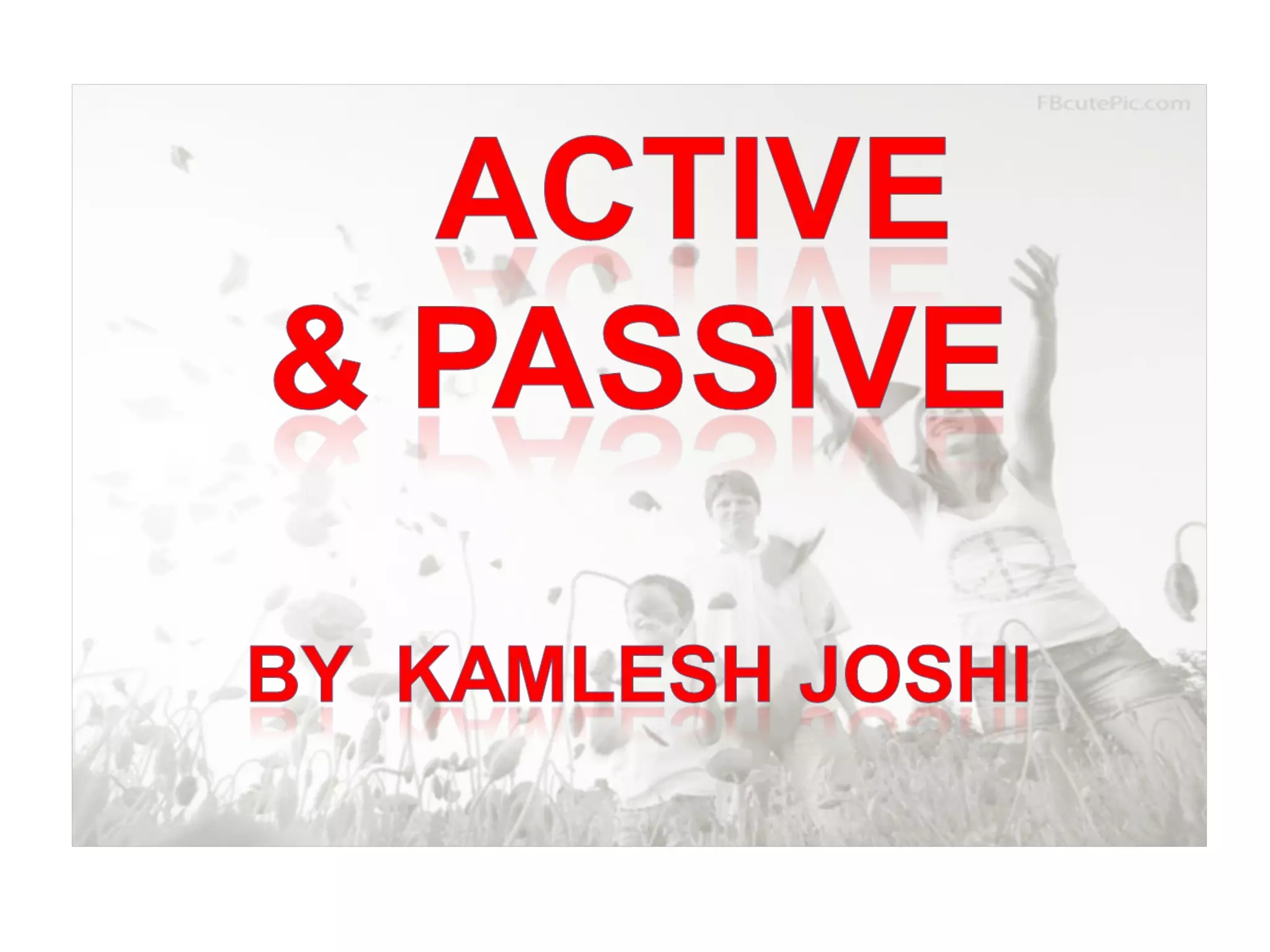 12 lesson no. 19 active voice and passive | PPT