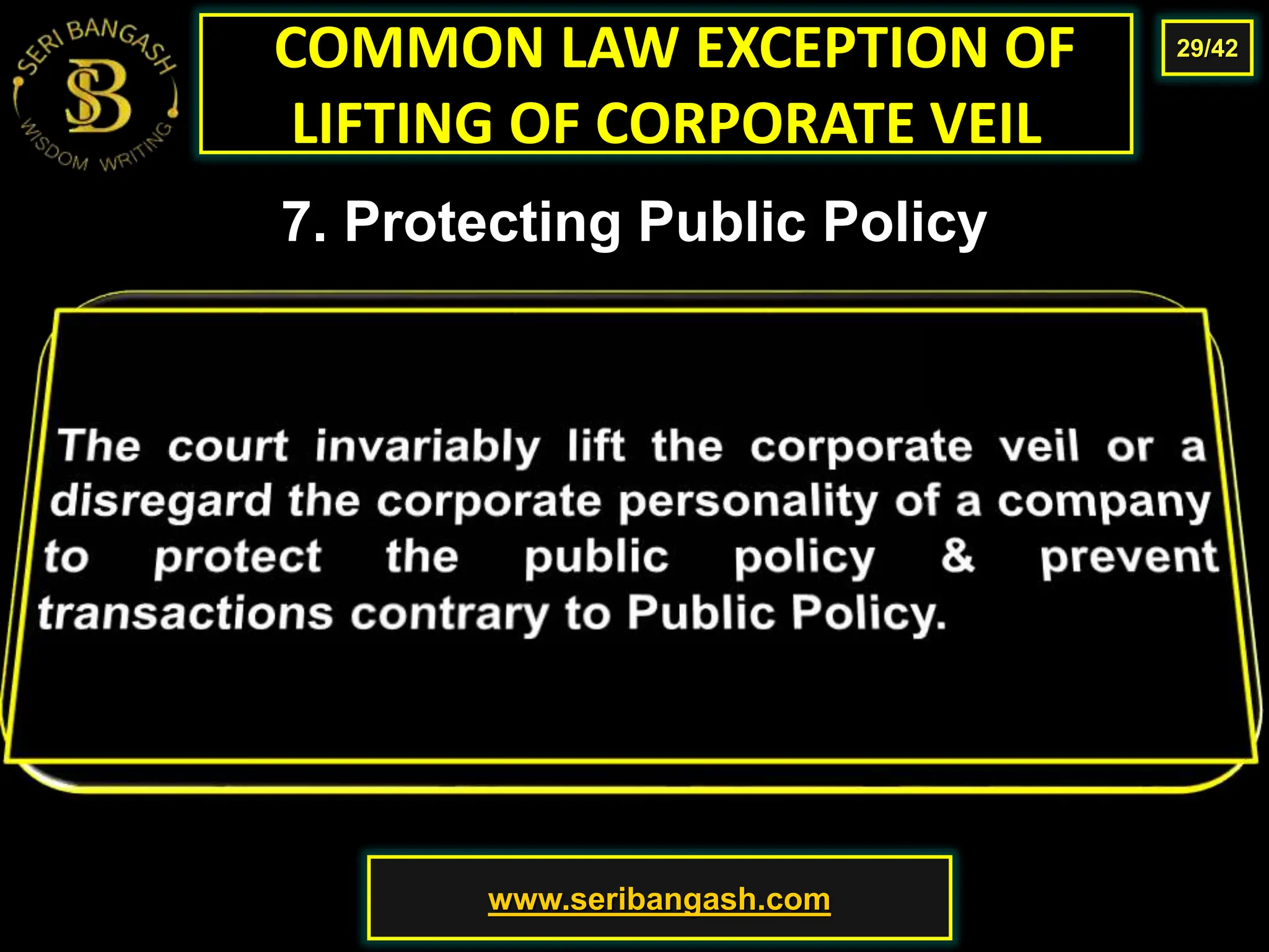 Lifting the Corporate Veil. Power Point Presentation | PPT