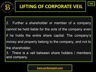 Lifting the Corporate Veil. Power Point Presentation | PPT