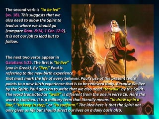 12 living by the spirit | PPTX