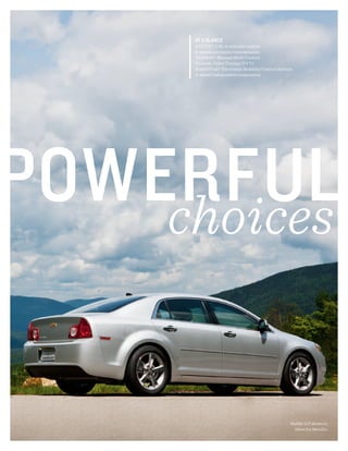 2012 Chevrolet Malibu Brochure from Chevrolet | PDF