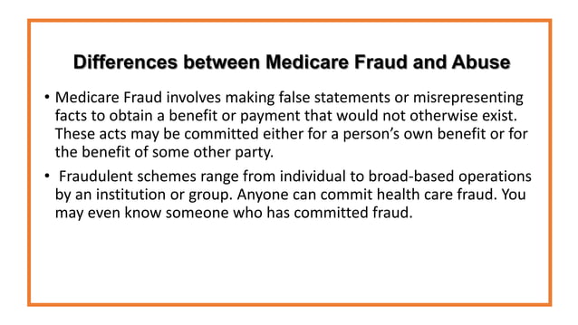 12 medicaid fraud & abuse | PPTX | Health Insurance | Insurance