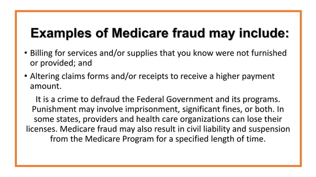 12 medicaid fraud & abuse | PPTX | Health Insurance | Insurance