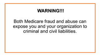 12 medicaid fraud & abuse | PPTX