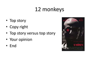 12 monkeys | PPTX