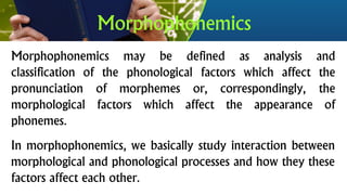 12 morphophonemics | PDF