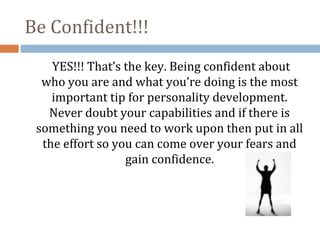 12 most important personality development tips | PPT